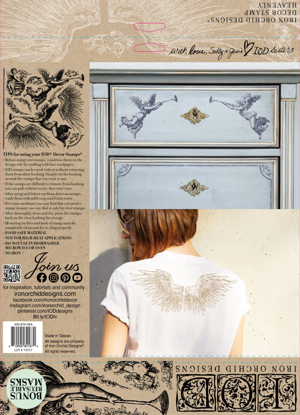 Heavenly 12×12 IOD Stamp™ - Vintage Charm Homestead